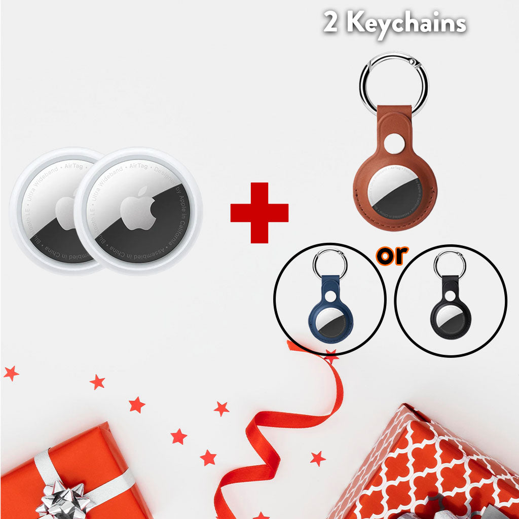 AirTag Gift Pack - 2x Loose AirTag + 2x Keychain - Macfixit Australia