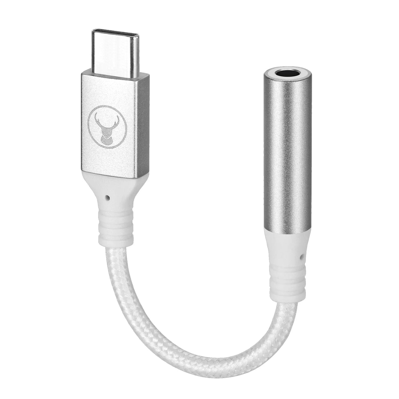Bonelk USB-C to 3.5mm Long-Life Adapter (White) - Macfixit Australia