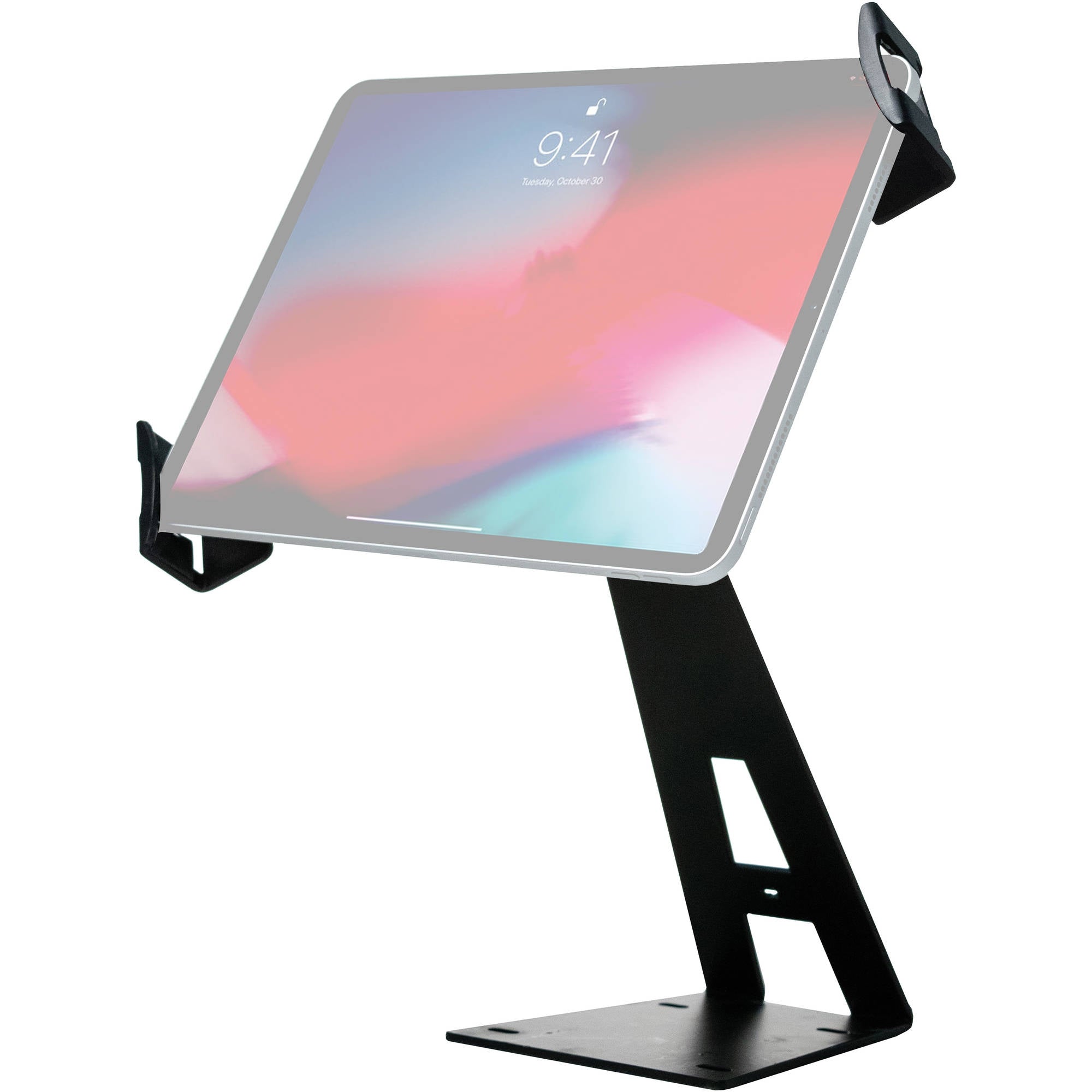 CTA Digital Angle-Adjustable Locking Desktop Tablet Stand - Black ...