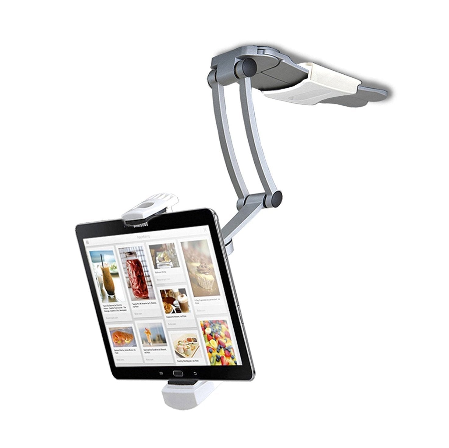 CTA Digital 2-in-1 Kitchen Tablet Stand and Adjustable Wall Mount - for ...